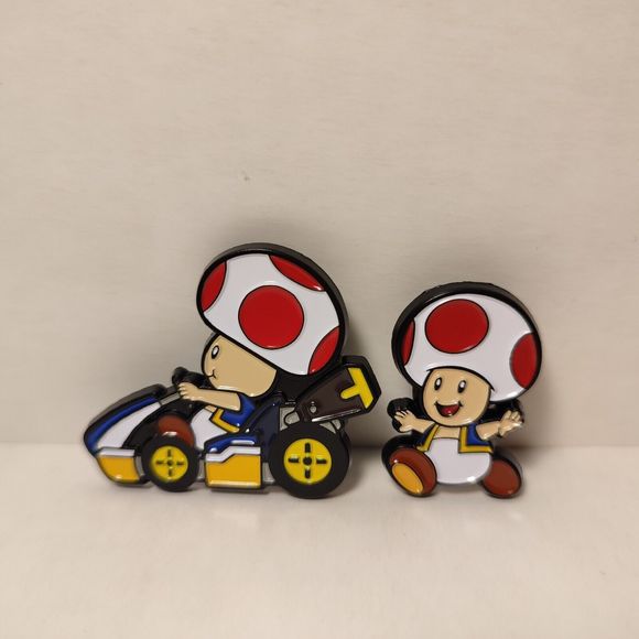 Nintendo | Jewelry | Super Mario Toad Enamel Pins Bundle Official ...